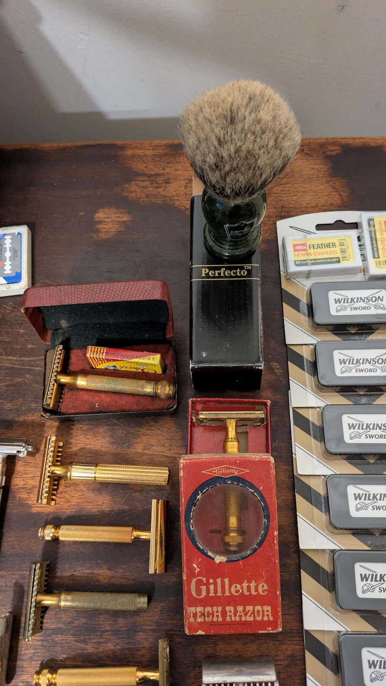 Vintage Gillette Safety Razor Collection | 1920s-30s Shaving Set - Etsy