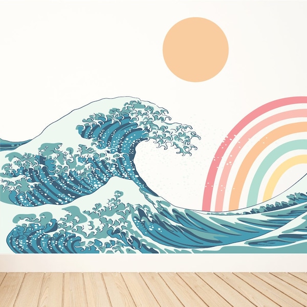 Waves Wall Decal - Etsy