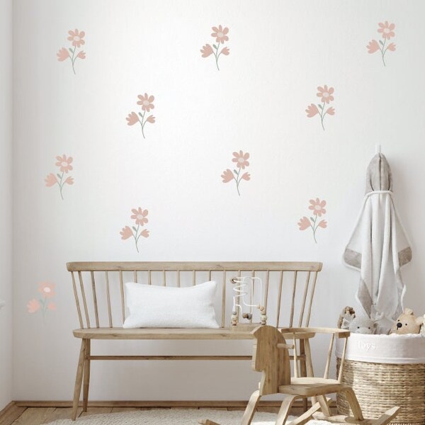 Floral Wall Decals - Etsy