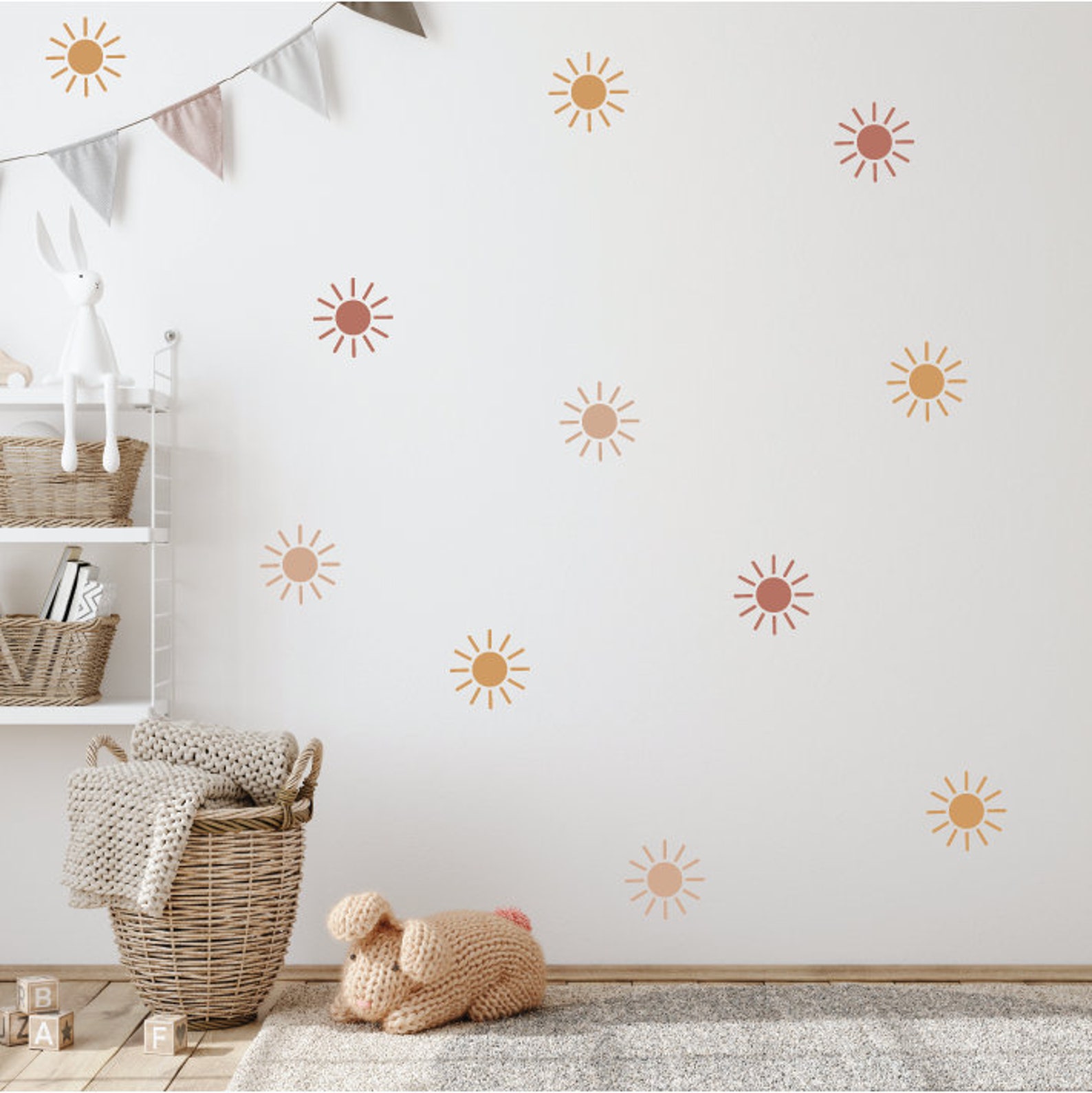 Boho Sun Decals / Boho Nursery Wall Decal Stickers / Boho - Etsy