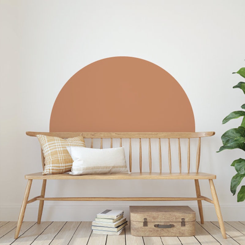Half Circle Wall Decal - Etsy