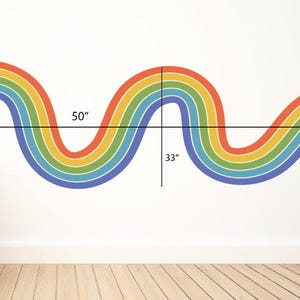 Retro Stripe Wall Decal / Retro Stripes / Stripes Wall Decal / Retro ...