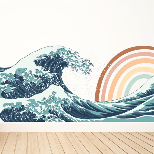 Ocean Wave Mural - Etsy