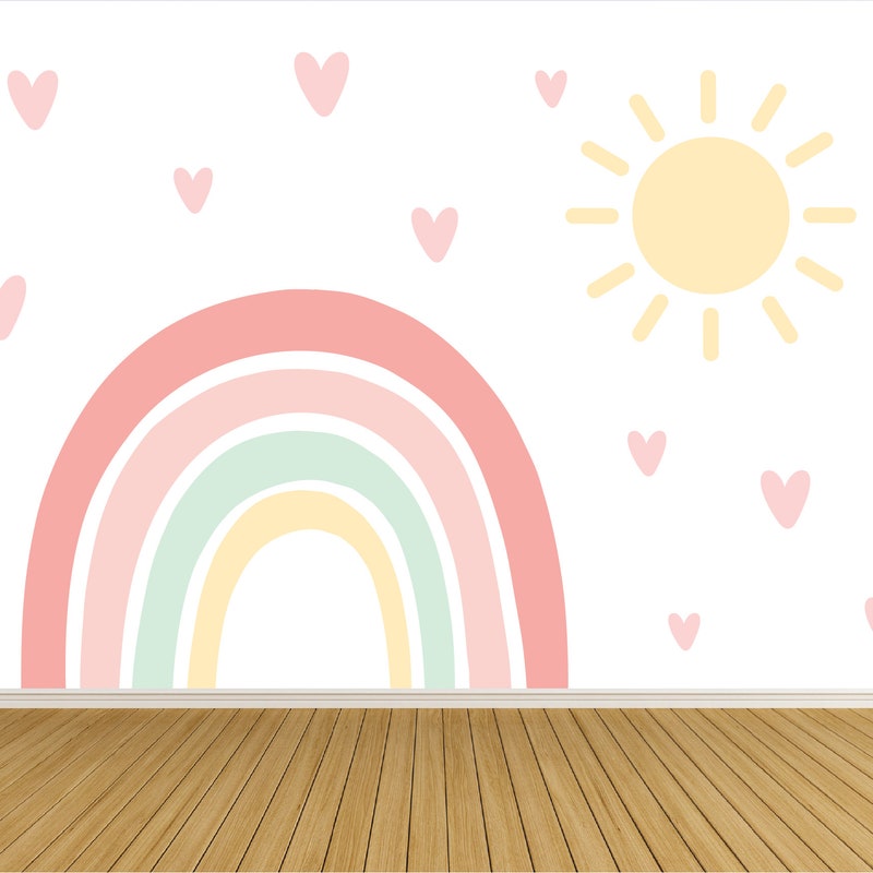 Rainbow Wall Sticker - Etsy
