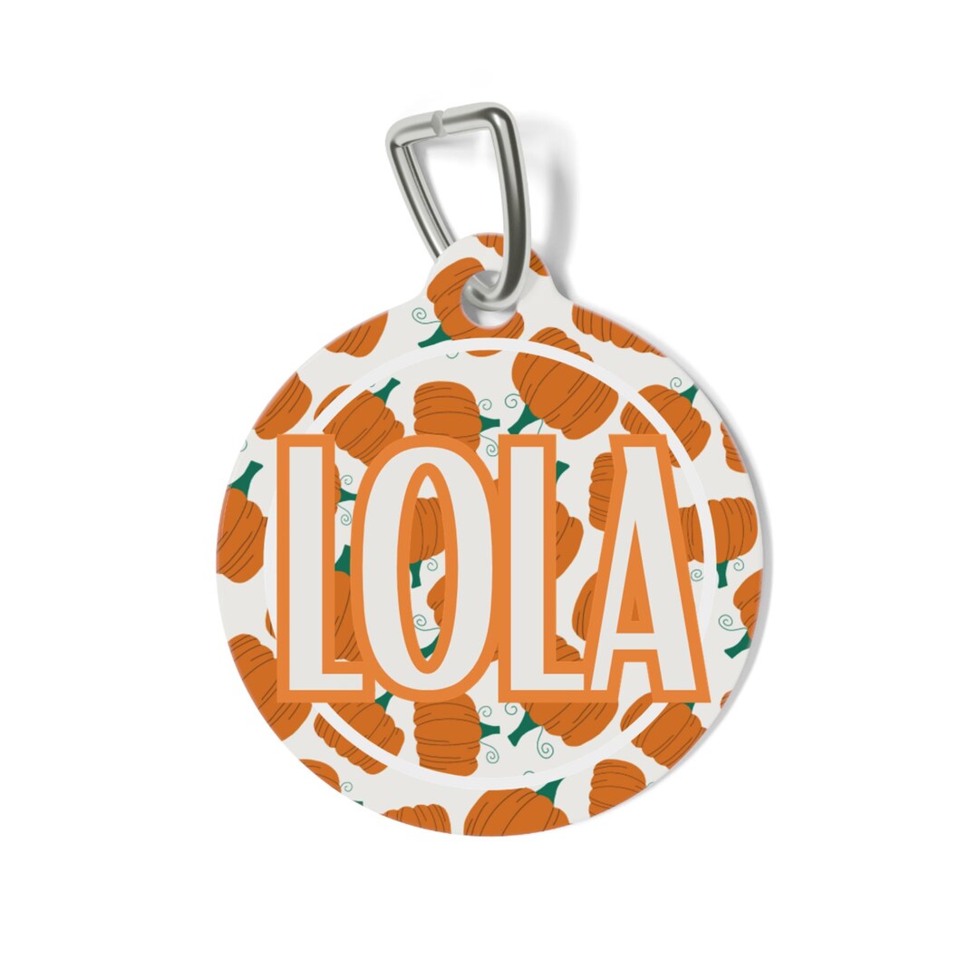 Pumpkin Perfect, Pumpkin, Pet Tag, Season, Seasonal, Fall, Orange, Dog ...