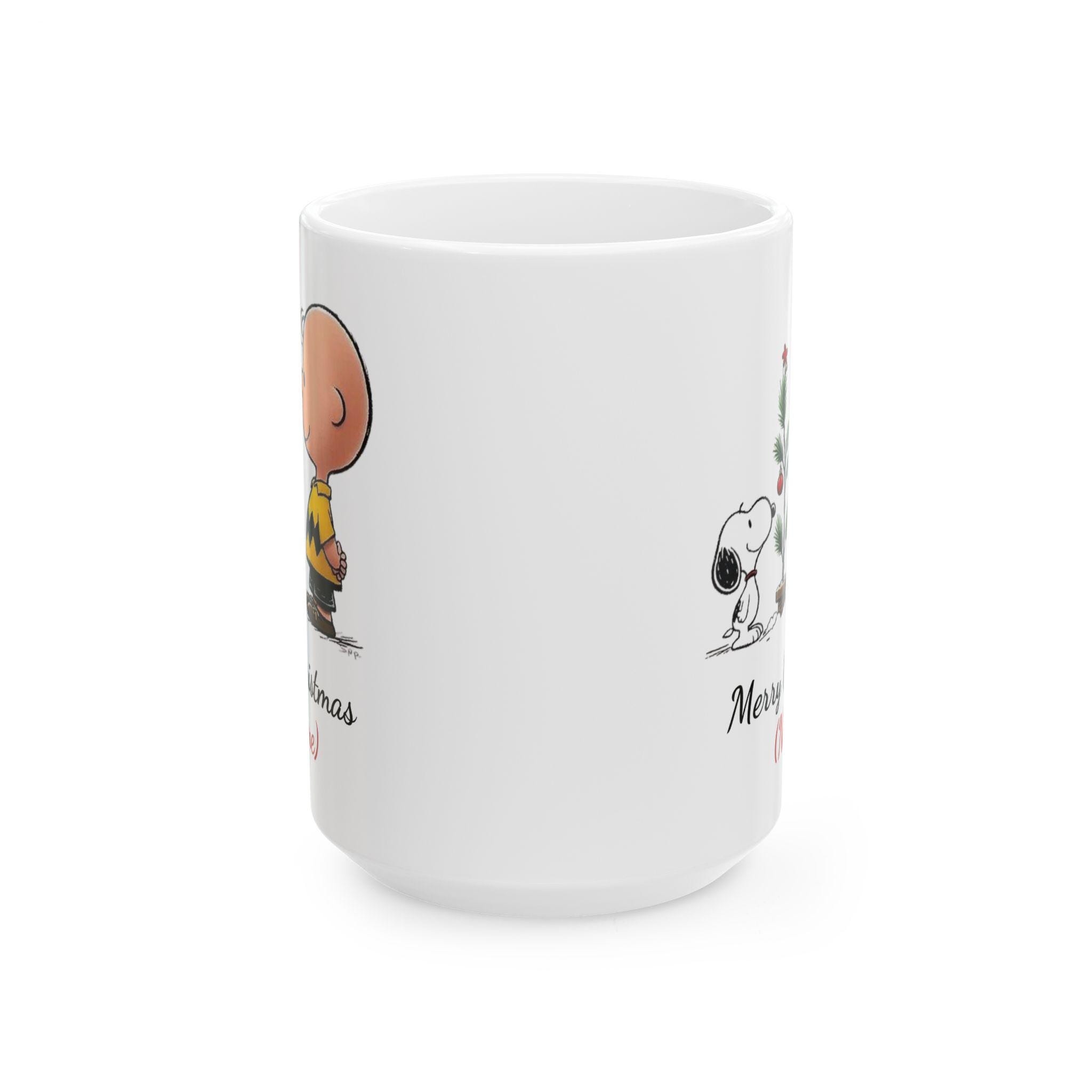 Personalized Snoopy and Charlie Brown Christmas Coffee Mug - Etsy