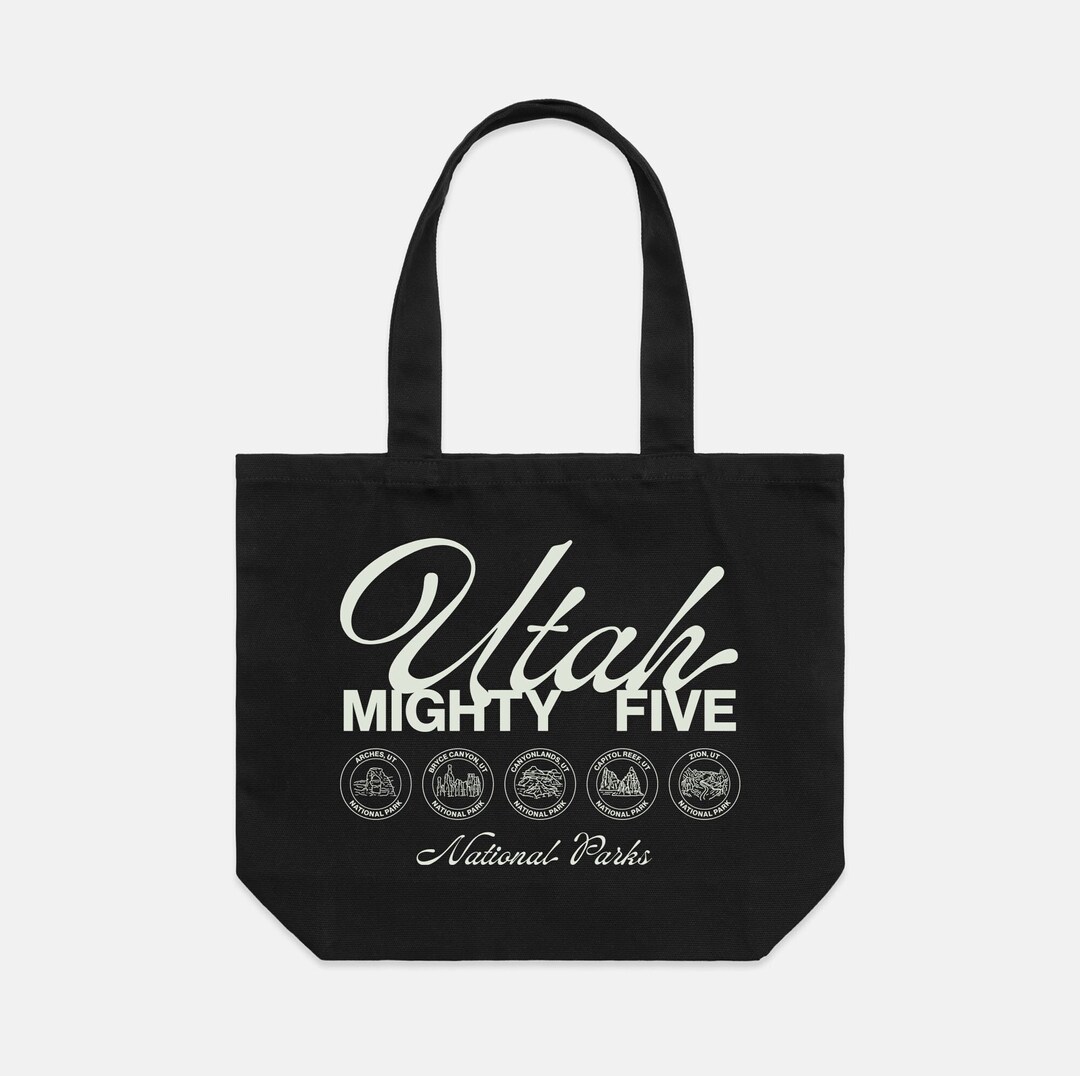 National Parks Tote Bag, Utah Mighty Five Tote Bag, Canvas Reusable ...