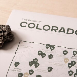 Colorado State Parks Checklist Poster Map - Etsy Canada