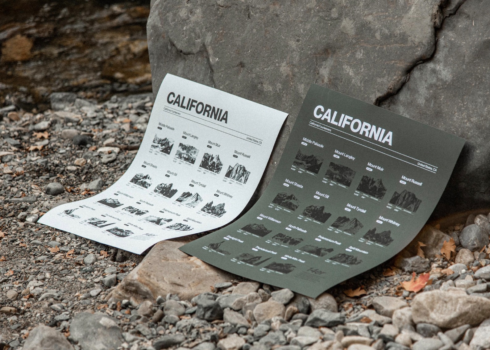 California 14ers Checklist Poster | Etsy