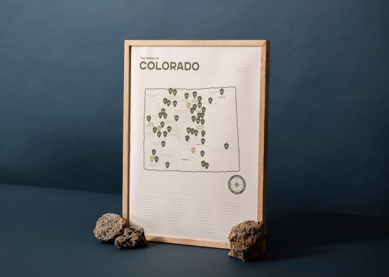 Utah State Parks Checklist Poster Map - Etsy