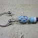 Key Ring, Silver, Glass Beaded, Artisan Lampwork Glass, Hand Crafted ...