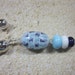 Key Ring, Silver, Glass Beaded, Artisan Lampwork Glass, Hand Crafted ...