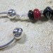 Key Ring,silver, Glass Beaded, Artisan Lampwork Glass, Hand Crafted ...