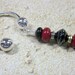 Key Ring,silver, Glass Beaded, Artisan Lampwork Glass, Hand Crafted ...