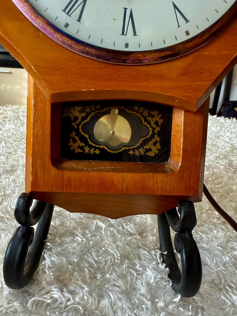 Working 1950s United Electric Clock – Octagon Wood Wall Hanging ...