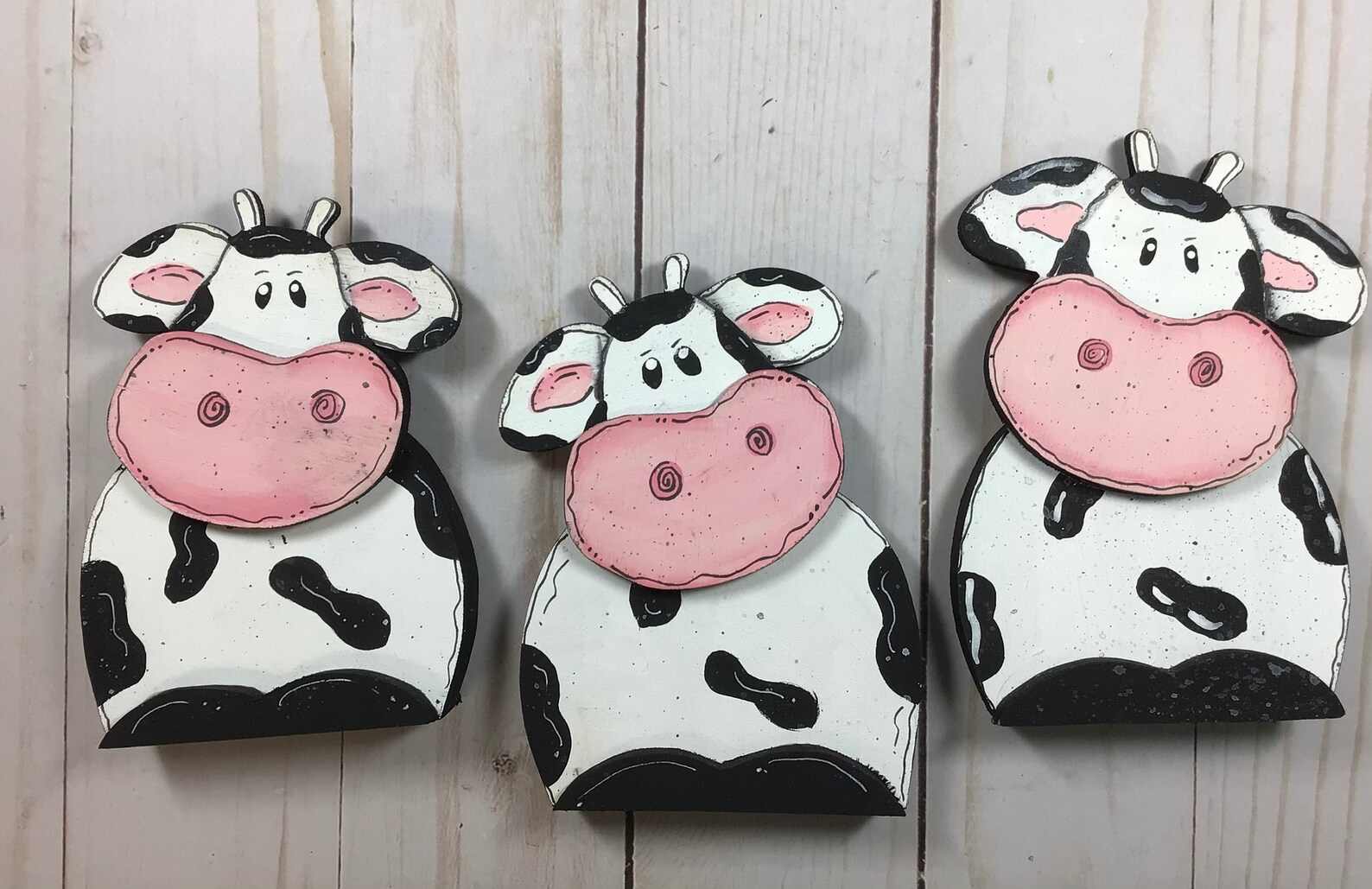 Farmhouse Cow, Tiered Tray Decor, Shelf Decor Tray Decor, Rustic Decor ...