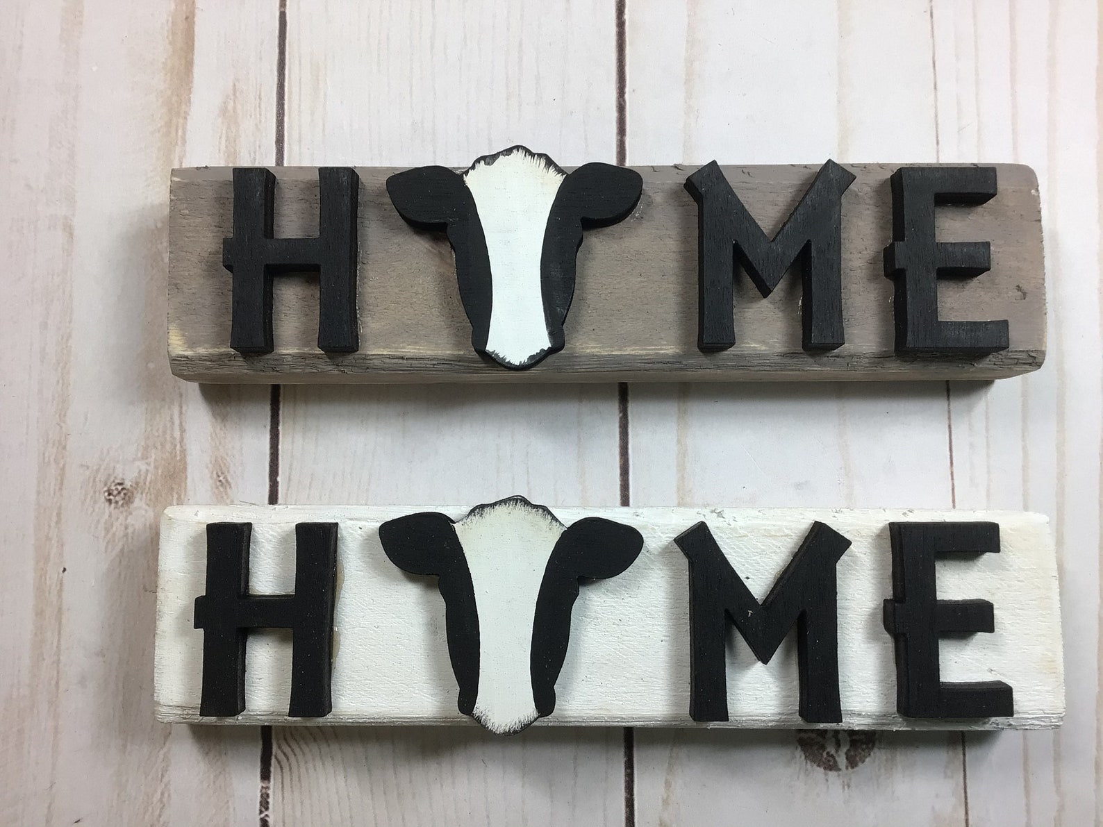 Farmhouse Blocks Farmhouse Cow Tiered Tray Decor Shelf Decor - Etsy