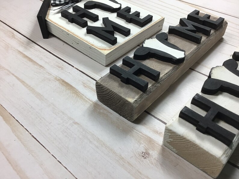 Farmhouse Blocks Farmhouse Cow Tiered Tray Decor Shelf Decor - Etsy