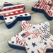 Patriotic Independence Memorial Day Stars Wood Stars - Etsy