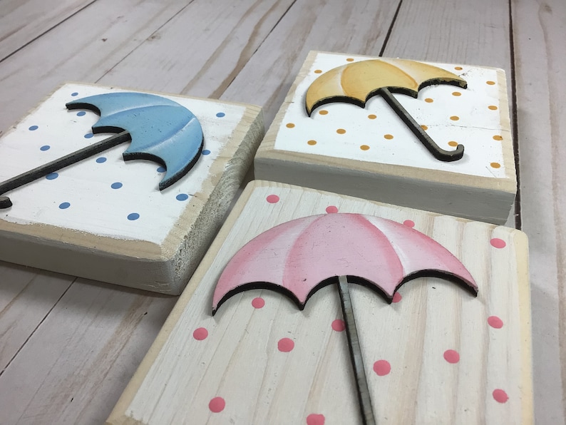 April Showers Spring Tiered Tray Decor Rustic Decor Farmhouse | Etsy