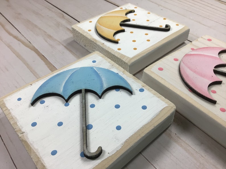 April Showers Spring Tiered Tray Decor Rustic Decor Farmhouse | Etsy