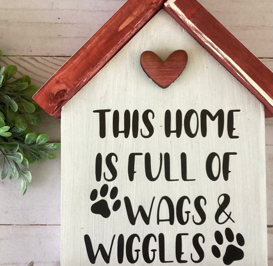 Wood House Wags & Wiggles Home Decor Shelf Sitter Tiered - Etsy