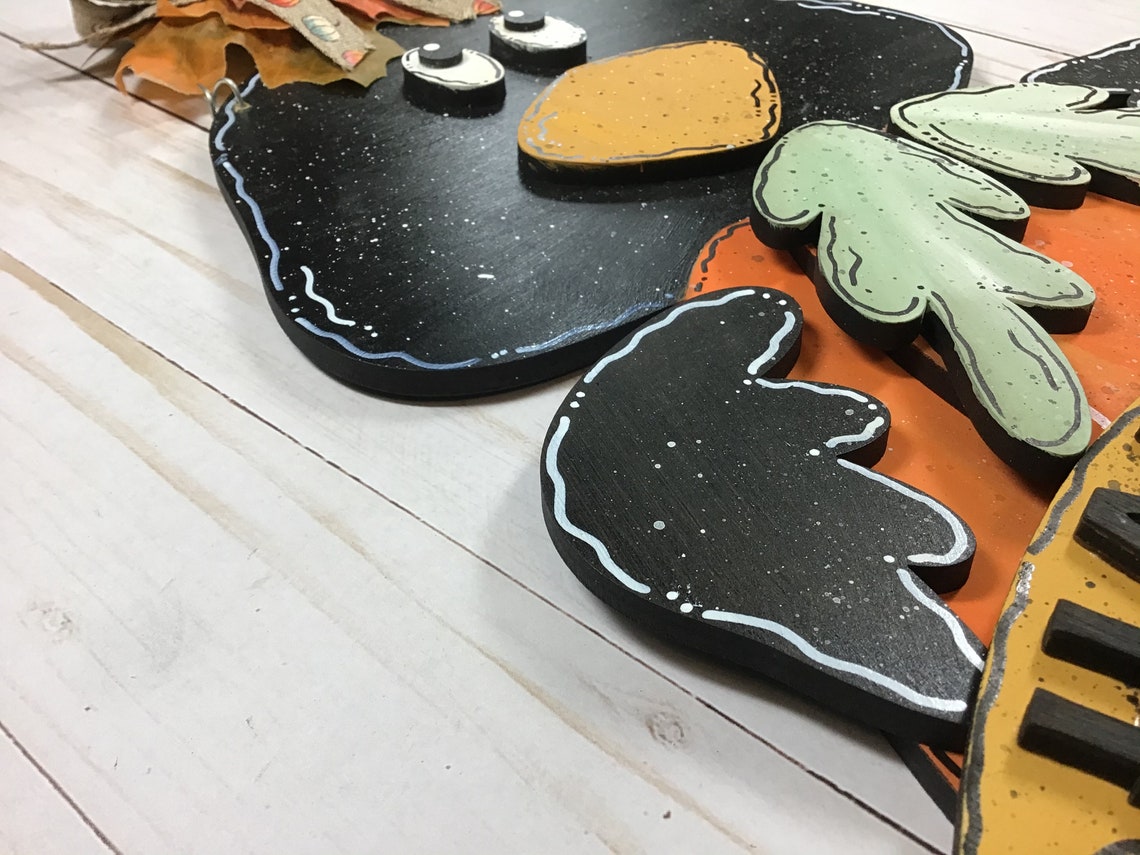 Happy Fall Fall Pumpkin Decor Crow Decor Rustic Decor - Etsy