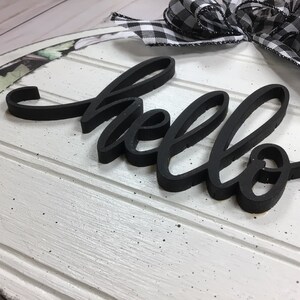 Hello Sign, Round Wood Sign, Farmhouse Sign, Rustic Sign, Farmhouse ...