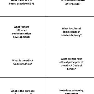 Comprehensive Flashcard Study Set for Speech-language Pathology (SLP ...