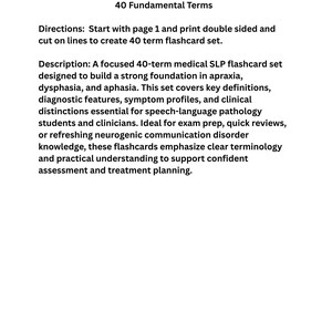 SLP Study Bundle for Apraxia, Aphasia & Dysphasia | Cheat Sheets ...