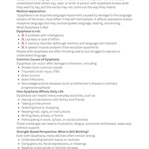 Aphasia Dysphasia Communication Workbook for Adults | 35+ Functional ...