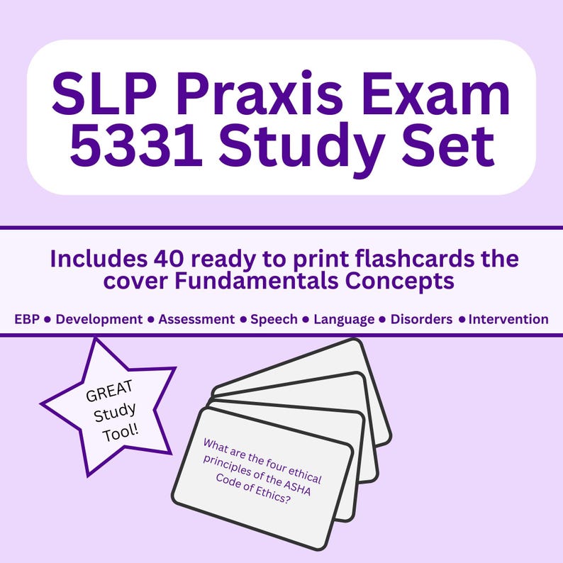 Comprehensive Flashcard Study Set for Speech-language Pathology (SLP ...