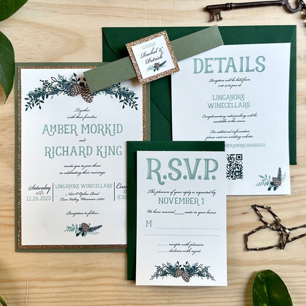 Garland Invitation - Etsy