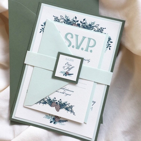 Garland Invitation - Etsy