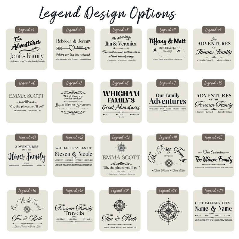 Blue Custom Push Pin World Map Canvas Print: Personalized Travel ...