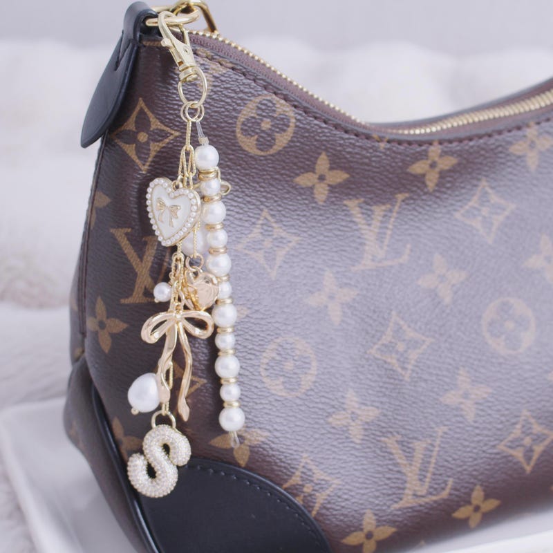 Pearl Bead Bag Charms - Etsy
