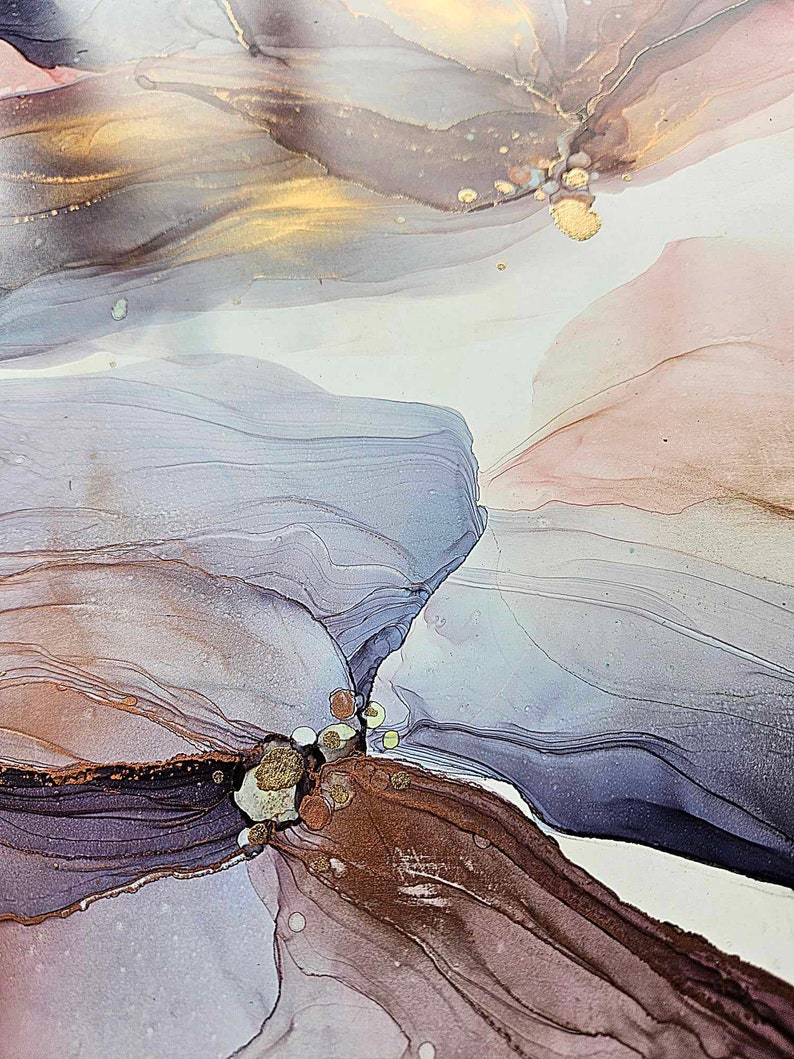 Fluid Art Painting, Alcohol Ink Art Original Abstract Wall Art Gift ...