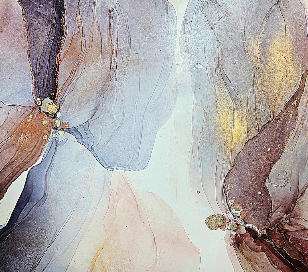 Fluid Art Painting, Alcohol Ink Art Original Abstract Wall Art Gift ...