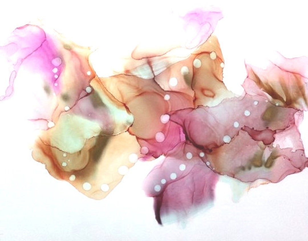 Flow Paint Art, Fluid Art Print, Abstract Wall Art, Original Alcohol ...