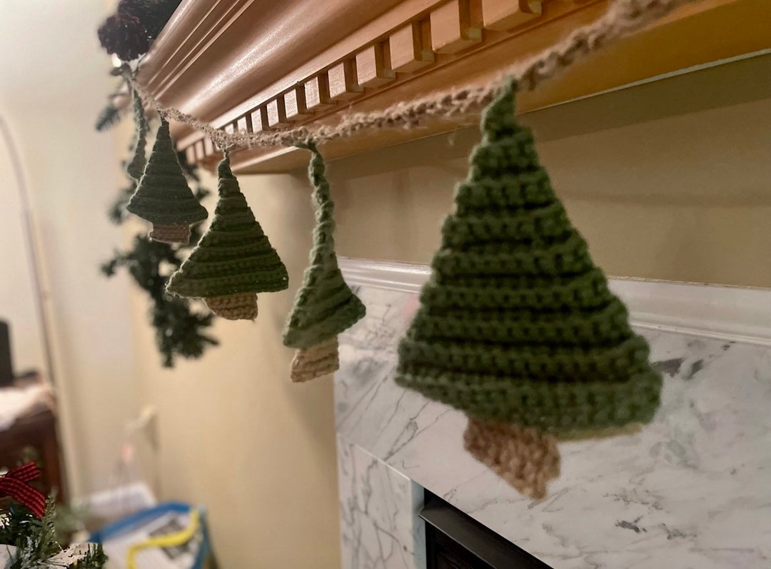 Tree Garland , Rustic Trees , String of Trees , Christmas Decor ...
