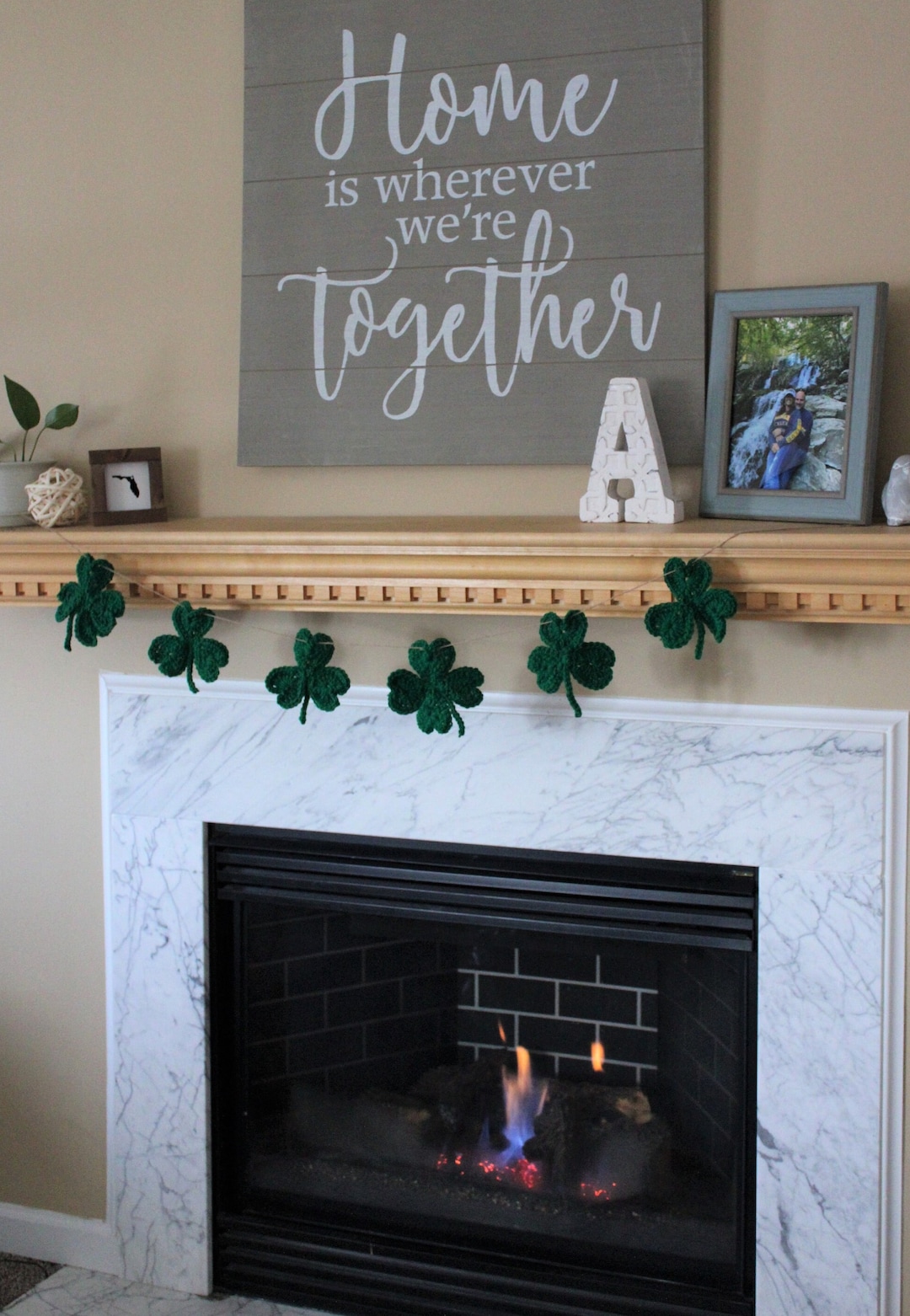 St Patricks Day Garland , Shamrock Garland , St Patricks Day Decor ...