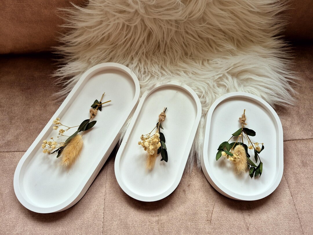 Raysin Decorative Plate Oval White - Etsy