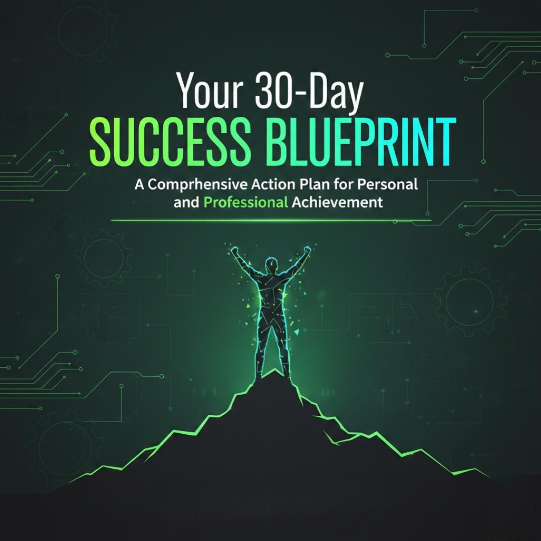 Your 30-day Success Blueprint | Personal Growth Workbook | Productivity ...