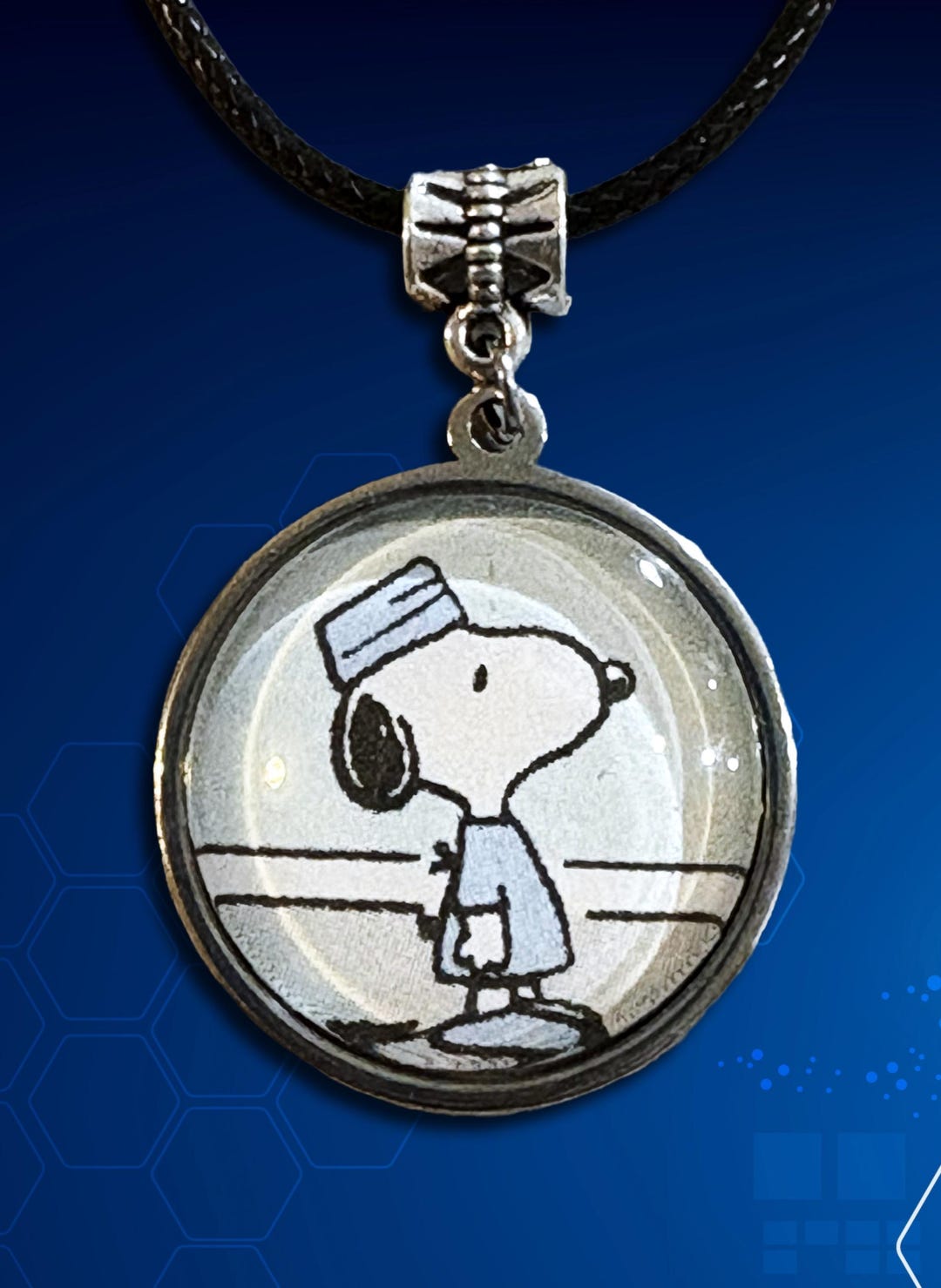 Peanuts Comics Pendant Necklace. Snoopy Doctor Nurse Charm. - Etsy