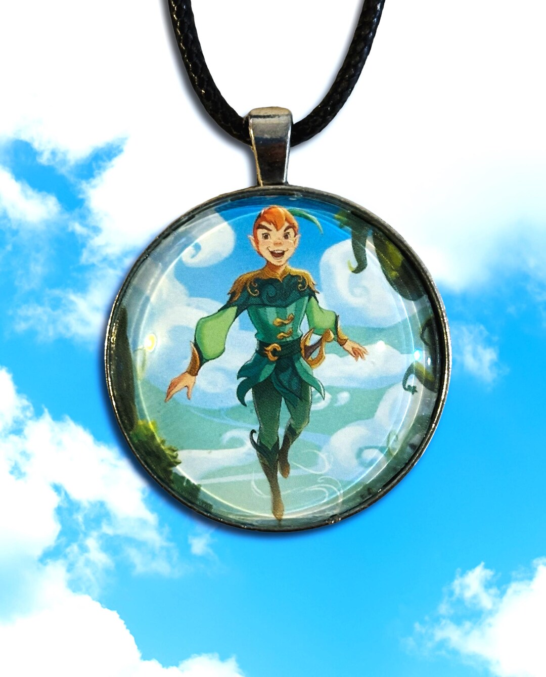 Disney Pendant Necklace or Keychain. Peter Pan Character Charm. - Etsy