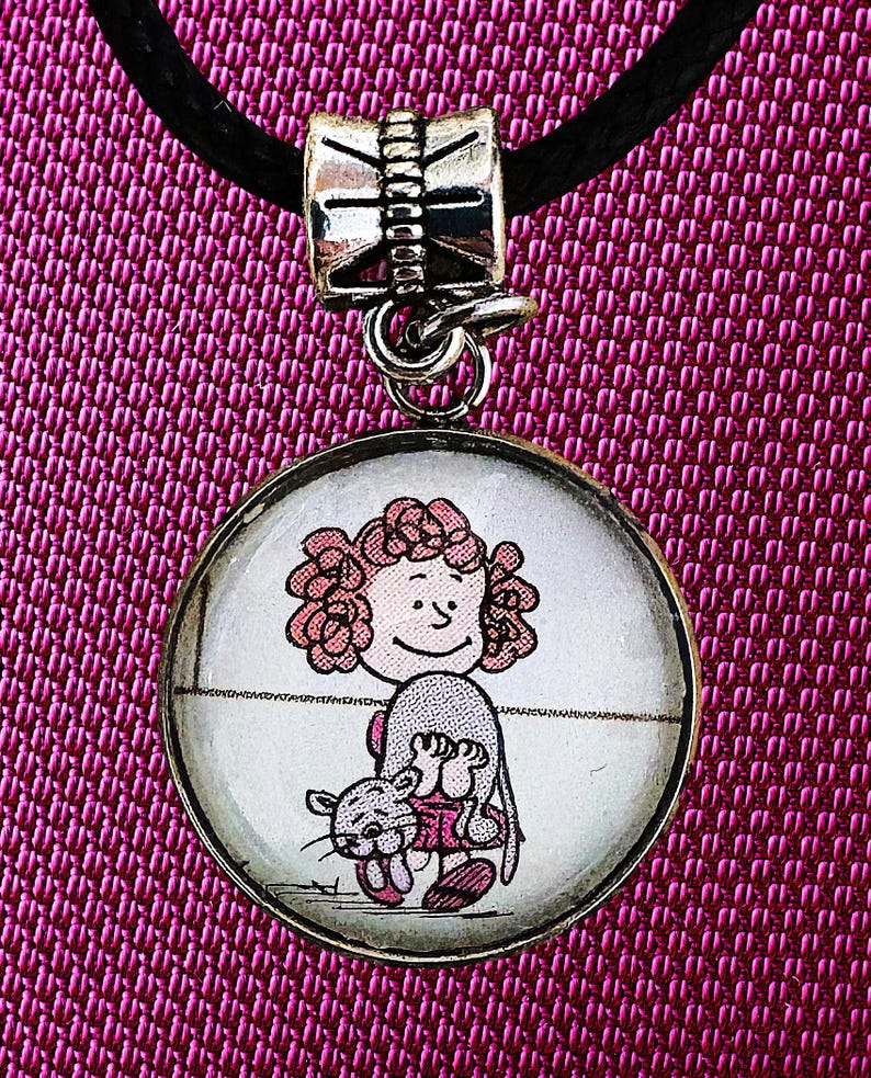 Peanuts Comics Pendant Necklace. Frieda and Faron Cat Charm. - Etsy
