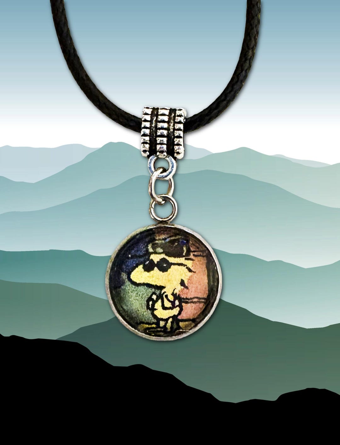Peanuts Comics Pendant Necklace. Woodstock Backpacking Scouts Charm. - Etsy