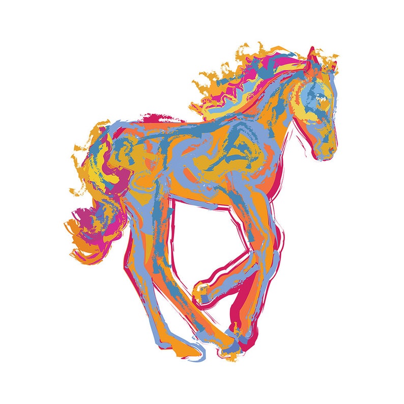 Printable PONY WALL ART, Digital Download, Evisionarts - Etsy