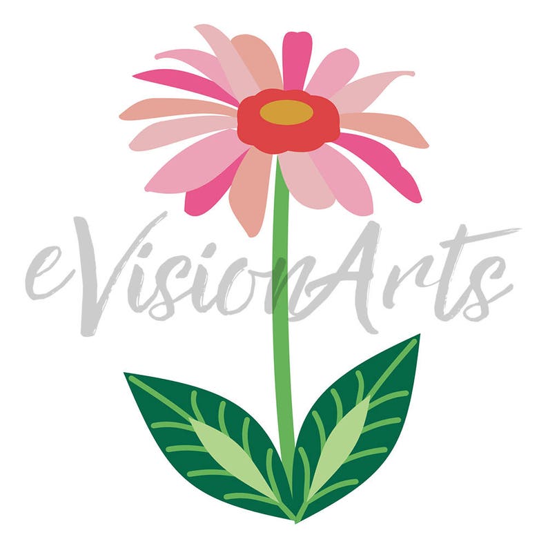 Printable FLOWER CLIP ART - Spring, Garden, Plant, Digital Download ...
