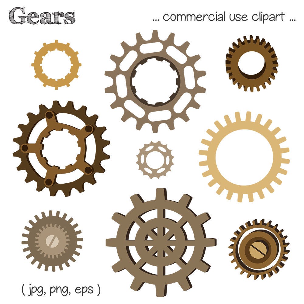 Machine Gear Clip Art